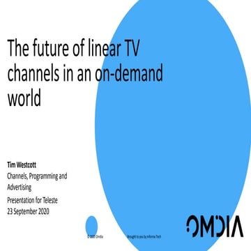 The future of linear TV channels in an on-demand world | PPT