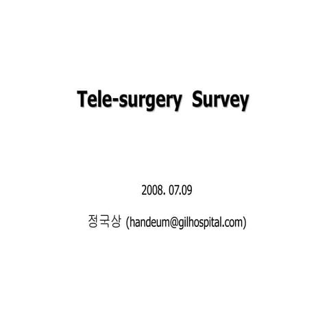 Tele-Surgery | ODP