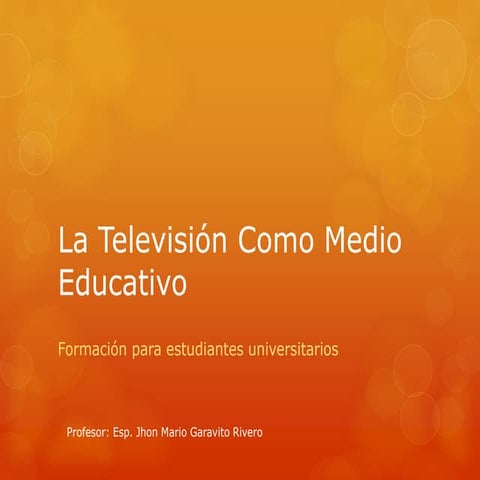 Televisiòn Educativa Ppt