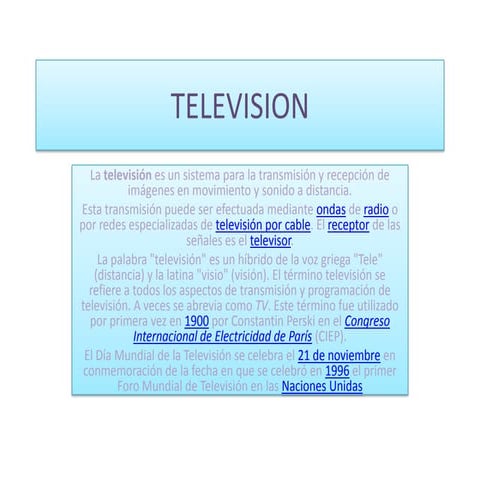 La television yoyo | PPTX
