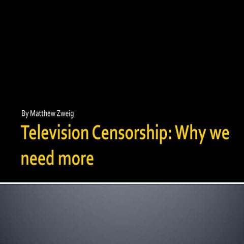 Television censorship | PPTX