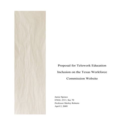 Telework Proposal1 | DOC