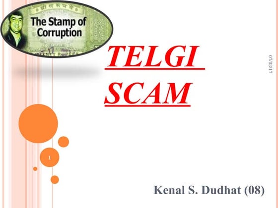 Telgi Scam | PPT