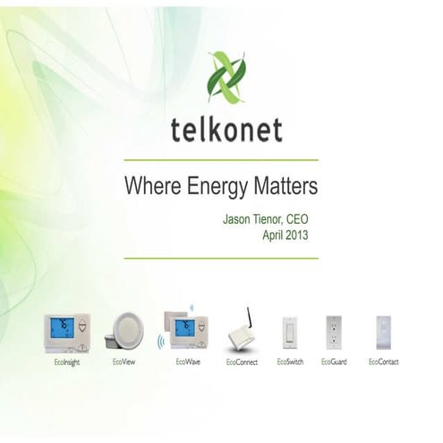 Telkonet apr13presentation | PDF
