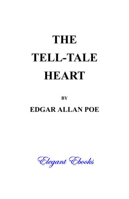 The Tell Tale Heart - Edgar Allan Poe | PPT
