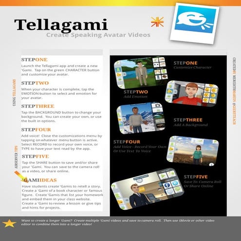Tellagami Tutorial | PDF