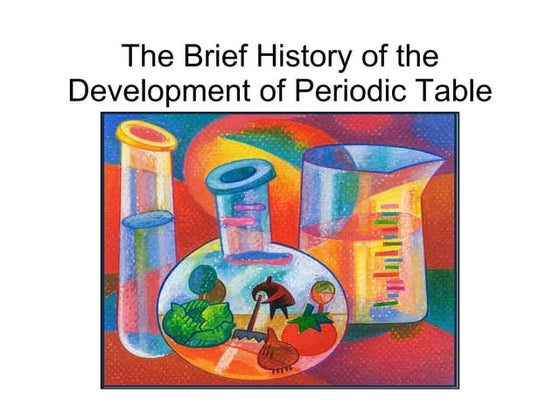Development of the periodic table | PPTX