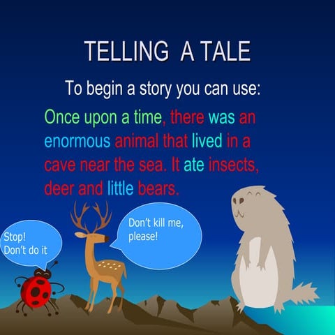 Telling A Tale | PPT