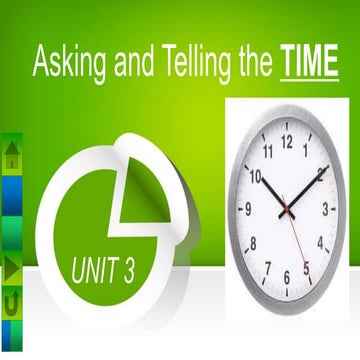 Telling the time | PPTX