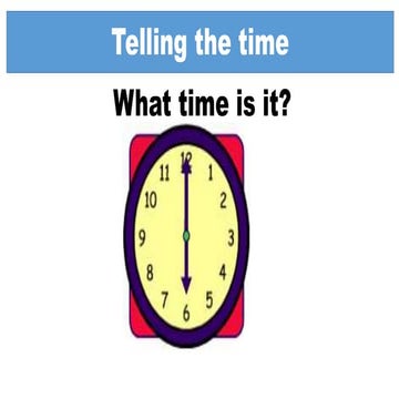 Telling the time | PPT