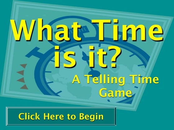 Telling Time | PPT