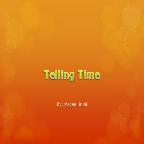 Telling time | PPTX