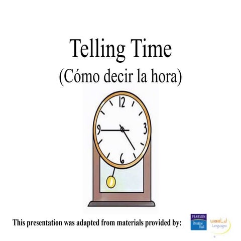 Telling time | PPTX