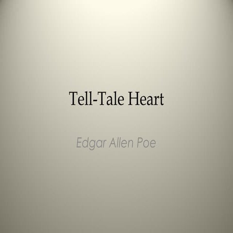 Tell-Tale Heart - in class notes | PPT | Drama | Genres