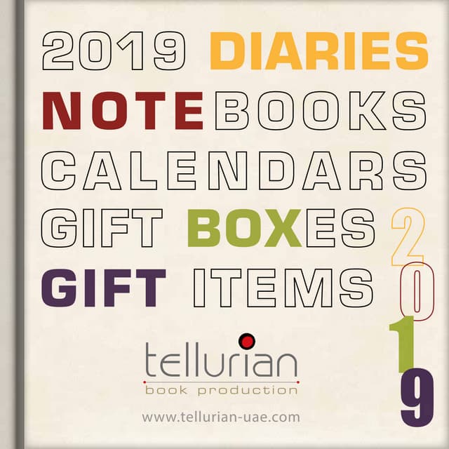 Tellurian | 2019 Diary Catalogue Collection | PDF