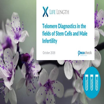Telomere Diagnostics in the areas of Stem Cells and Male Infertility | Life Length | PDF ...