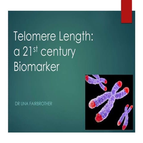 Telomere length a 21st century biomarker | PPTX | Biological Sciences | Science