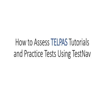 Telpas practice steps2019 | PPTX