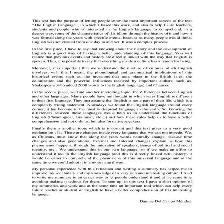 The english language | DOCX