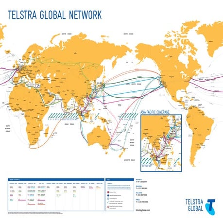Telstra Global Network Map | PDF
