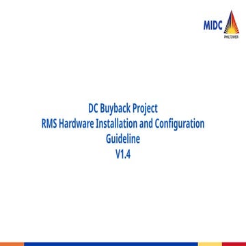 Comprehensive Guide to DC Buyback Project: RMS Hardware Installation ...