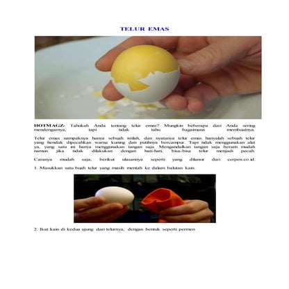 Telur emas | DOCX