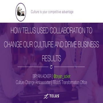 How TELUS used collaboration to change our culture and drive business ...