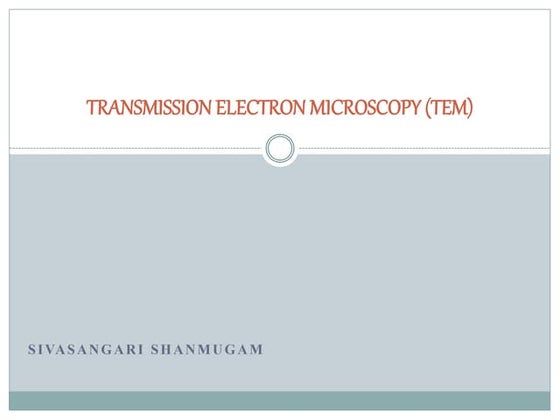 Electron microscope ppt | PPT