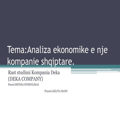 Kompania DEKA | PPTX