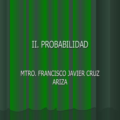 Tema 2: Probabilidad | PPT