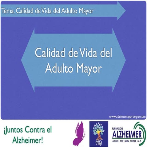 Tema. calidad de vida del adulto mayor | PDF