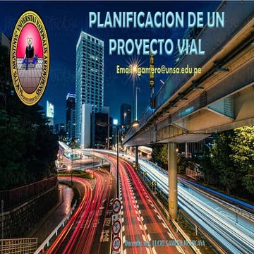 PLANIFICACION DE UN PROYECTO DE INFRAESTRUCTURA VIAL | PDF