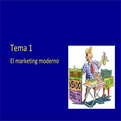 Fundamentos de Mercadotecnia • Tema 1: El Marketing Moderno | PPT