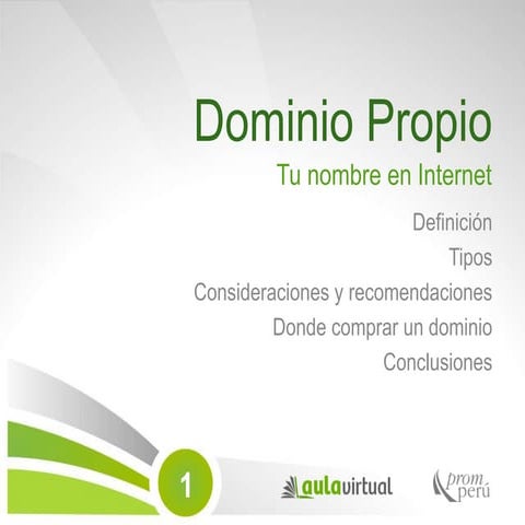 Dominio propio | DOCX
