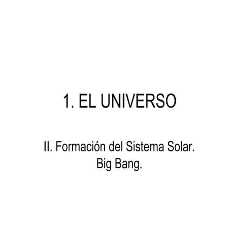 Tema 1 el universo (ii) | PPT