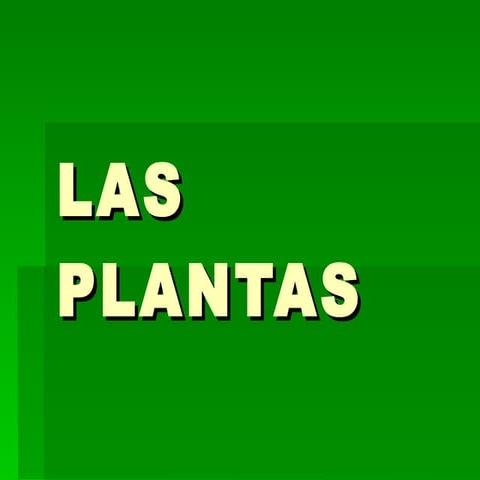 Tema 10 Las Plantas | PPT