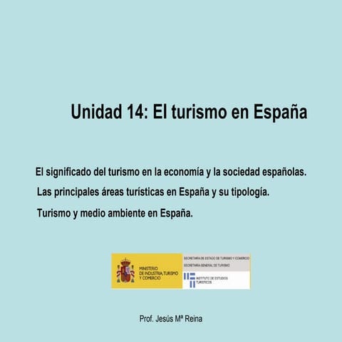 Tema 14 el turismo | PPT