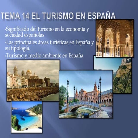 Tema 14 el turismo en españa | PPTX