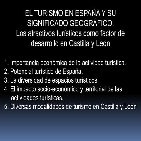 Tema 16 el turismo en españa | PDF