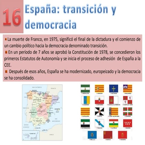 Tema 16. España: transición y democracia. | PPT