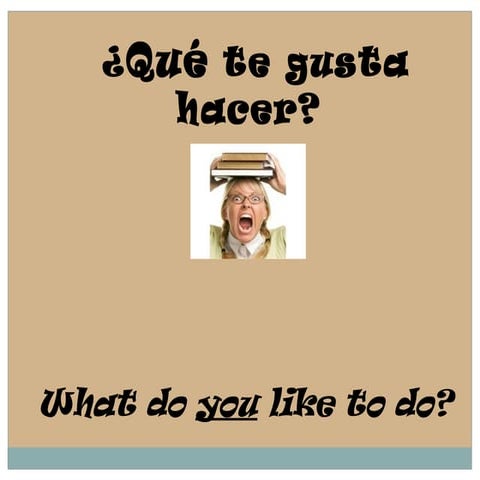 ¿Qué te gusta hacer? | PPT