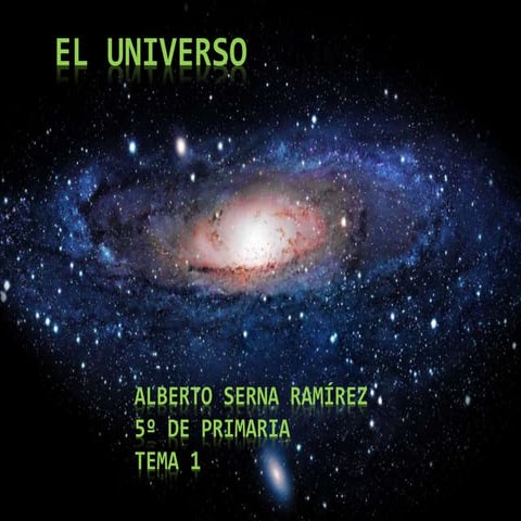 Tema 1. el universo | PPTX