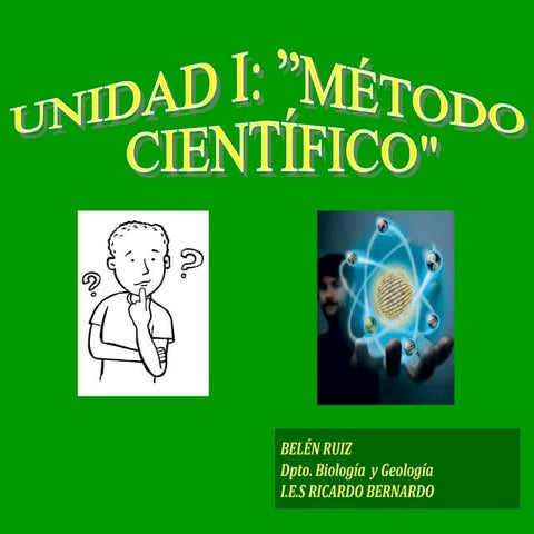 Tema1. El método científico | PPT