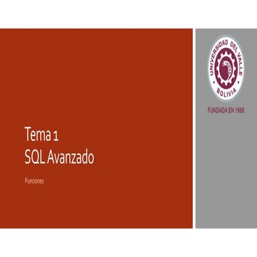 Funciones+sql+server | PPTX