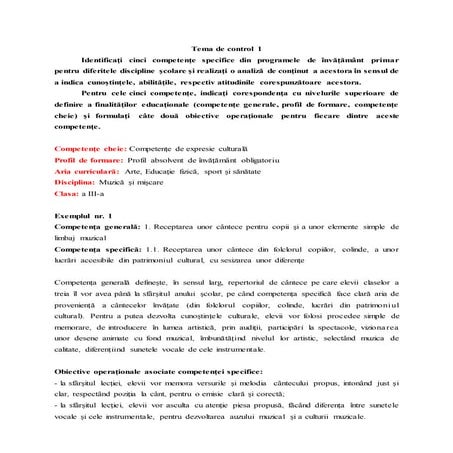 Competente si obiective | PDF