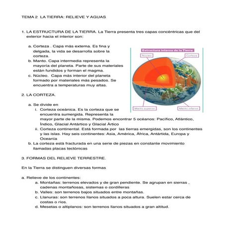 Tema 1 (1) Las capas de la Tierra | PPT