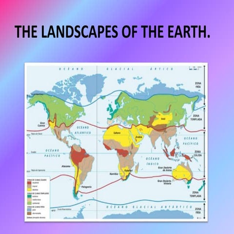 The landscapes of the earth | PPTX