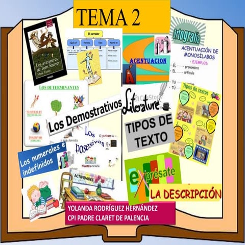 Tema 2 DE LENGUA DE 6º DE SANTILLANA | PPTX