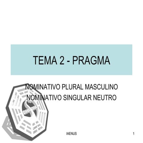 Tema 2 Pragma | PPT