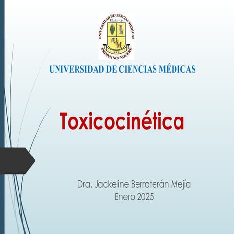 Tema 2- Toxicocinetica, toxicologia, manuel repetto | PPT
